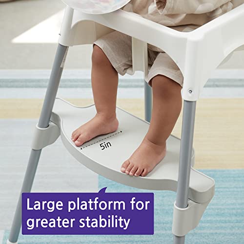 Ireka Baby Footrest Compatible with IKEA High Chair Antilop Footrest Accessories, Balchakryuk (White Snow)