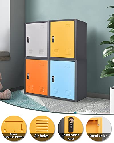 KAER Locker Storage Cabinet,Lockable Storage Cabinet,Metal Locker Storage Cabinet With1 Doors, 19.6" H Cabinet Organizer, for School, Office, Home,Preschool,Garage,Storage Room- Assembly Required