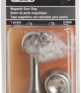 Richelieu Hardware 67NBR Onward 3-in (76.2 mm) Magnetic Door Stop, Brushed Nickel