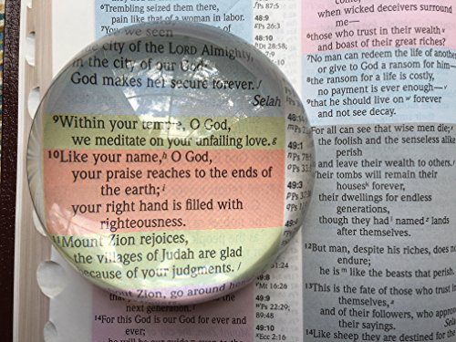 Large 3.9” Magnifying Glass Dome - Genuine Crystal Glass Magnifier - Easy to Glide Paperweight - Professional Grade Reading Aid for Blueprints, Maps, Newspapers - in A Nice Gift Box (Large 3.9" Dia)