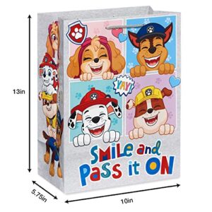 American Greetings 13" Large Paw Patrol Gift Bag with Tissue Paper (1 Bag, 8-Sheets)