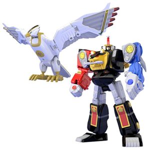 bandai shokugan super mini pla ninja megazord & white ninja falconzord set mighty morphin alien rangers