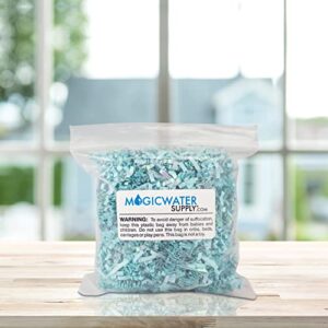 MagicWater Supply Crinkle Cut Paper Shred Filler (2 oz) for Gift Wrapping & Basket Filling - Diamond Pastel Blue