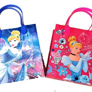 Disney Cinderella Authentic Licensed Reusable Party Favor Goodie Small Gift Bags 12