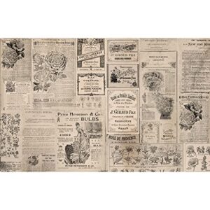 decoupage decor tissue paper – newsprint – 1 sheet, 19″x30″