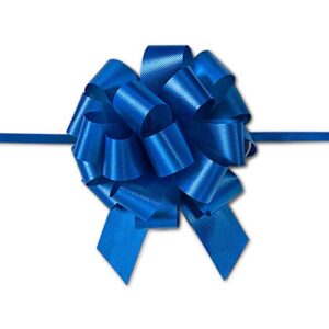 4″ royal blue classic pull bow – 18 loops (1 bow)