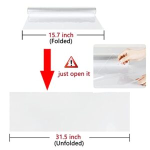 Clear Cellophane Wrap Roll 110 Feet Long 31.5 Inches Wide, Cellophane Rolls for Gift Baskets Flowers Food