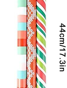 Wrapping Paper Roll - 3 Different Design for Birthday, Holiday, Wedding, Baby Shower - 44.5 * 300cm/3 Rolls