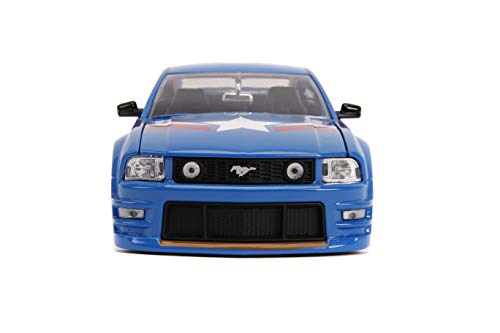 Jada 1:24 Diecast 2006 Ford Mustang GT with Captain America Figure