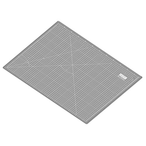 PVC A2 Cutting Mat - A2 5 Layers PVC (24L x 18W Inch) (600 x 450 mm), Colorful Self Healing Cutting Mat Craft Fabric Quilting Sewing Scrapbooking One Sided Art Project (Set of 1) UESTA (Gray)