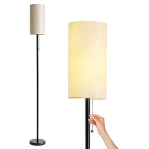 floor lamps for living room, modern floor lamp for bedroom with sturdy marble base, simple design standing lamp stand up lamp for living room, kids room, office, e26 socket base(bulb not included)