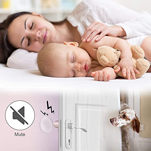 4 PCS 3.15" Door Stopper Wall Protector, Larger Door Handle Bumper, Reusable Wall Protectors with Self Adhesive Sticker for Home or Office Protecting Wall, Quiet, Shock Absorbent Gel(Clear)