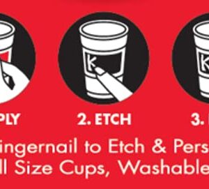 Etch-it Cup Tags (2-Pack 30 Tags)