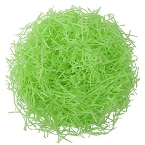 diyasy easter green grass basket filler,7 oz shredded paper for gift box crinkle raffia paper for packaging decoration