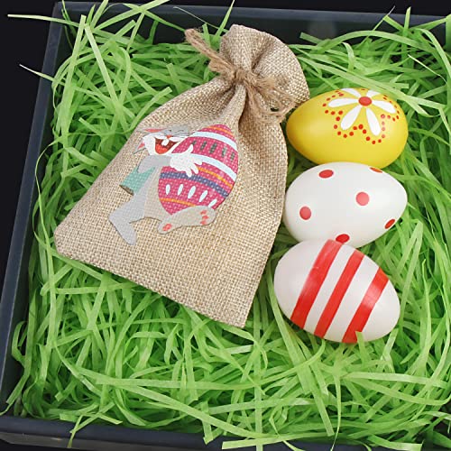 DIYASY Easter Green Grass Basket Filler,7 Oz Shredded Paper for Gift Box Crinkle Raffia Paper for Packaging Decoration