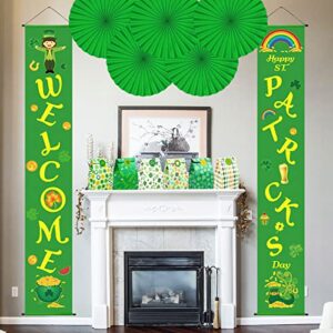 St Patrick's Day Paper Gift bag Shamrock Treat Bags Goodie Bags for Party Favors 24 Pack