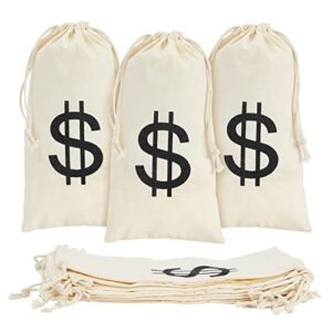 juvale drawstring money bags for casino theme poker party favors (small, 12 pack)