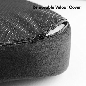 SnugPad Upgraded Memory Foam Seat Cushion, for Sciatica, Back, Hip, and Tailbone Pain Relief, Firm Comfortable, Support for Office Chair, Wheelchair,Car. Nonslip Orthopedic Memory Foam Coccyx Cushion