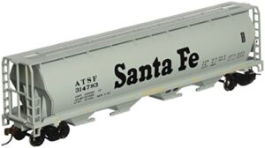 bachmann trains – canadian 4 bay cylindrical grain hopper – santa fe – ho scale