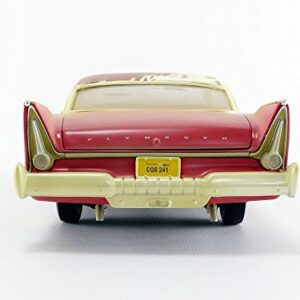 Auto World - Christine 1958 Plymouth Fury in Red - Dirty Version - 1/18 Scale Die Cast Collectible Model Muscle Car for Kids and Adults