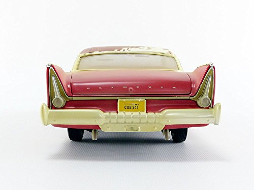 Auto World - Christine 1958 Plymouth Fury in Red - Dirty Version - 1/18 Scale Die Cast Collectible Model Muscle Car for Kids and Adults