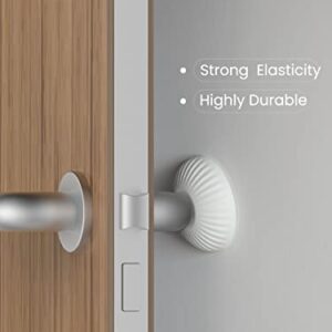 UGREEN Door Stopper Wall Protector Door Bumper Knob Shield Handle Guard Self Adhesive for Bedroom, Kitchen, Office, White 2 Pack