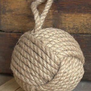 Nautical Jute Doorstop Rope Sailor Knot Made from Natural Jute Handmade (Natural Jute, 5")