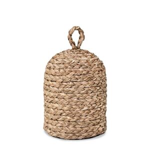 seagrass doorstop | jute door draft stopper for bottom of doors – farmhouse décor jute rustic door jammer (seagrass)