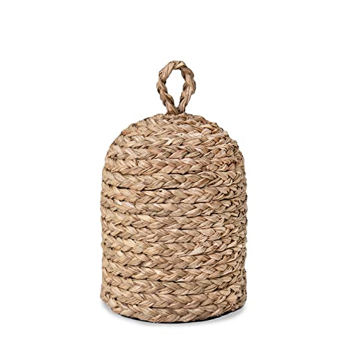 Seagrass Doorstop | Jute Door Draft Stopper for Bottom of Doors - Farmhouse Décor Jute Rustic Door Jammer (Seagrass)