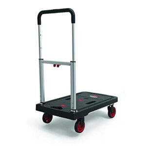 magna cart flatform 300 lb capacity four wheel folding platform truck