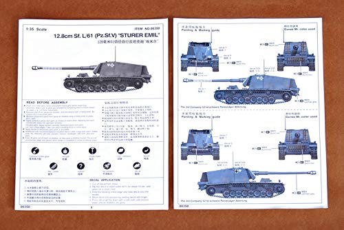 Trumpeter 1/35 German 12.8cm Tank Destroyer L/61 Sturer Emil (TSM-350)