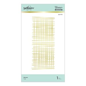 Spellbinders Woven Glimmer Hot Foil Plate Set, Metal