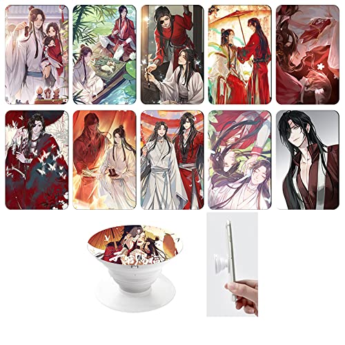 Hiumollly Heaven Official's Blessing Merch Gift Set Party Favor Birthday TGCF Gifts Drawstring Bag Card Stickers Pillowcase Poster Button Pins Cell Phone Grips