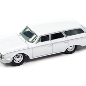 1960 Ranch Wagon White 007 "from Russia with Love (1963) Movie Pop Culture 2022 Release 2 1/64 Diecast Model Car by Johnny Lightning JLPC007-JLSP258