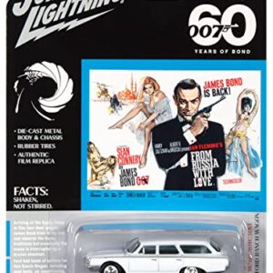 1960 Ranch Wagon White 007 "from Russia with Love (1963) Movie Pop Culture 2022 Release 2 1/64 Diecast Model Car by Johnny Lightning JLPC007-JLSP258