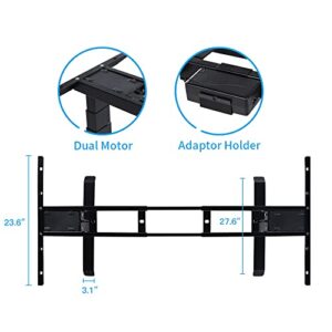 Fromann Electric 3 Tier Legs Dual Motor Desk Base Handset with USB A and C Ports - Sit Stand up Standing Height Adjustable Desk Frame for Home and Office AKB01