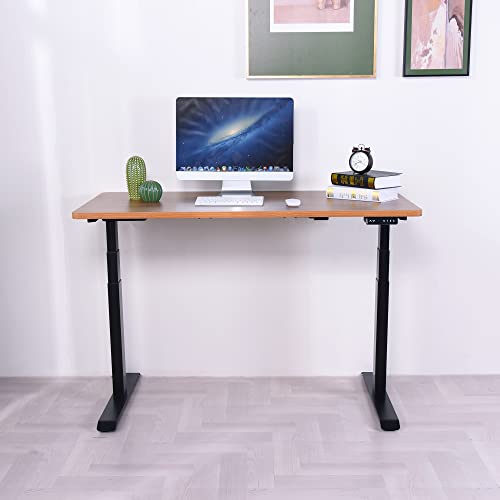 Fromann Electric 3 Tier Legs Dual Motor Desk Base Handset with USB A and C Ports - Sit Stand up Standing Height Adjustable Desk Frame for Home and Office AKB01