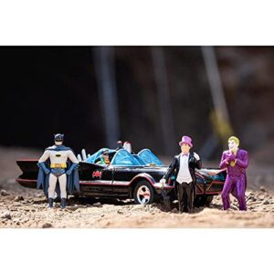 1966 Classic Car with Diecast Batman Figures Batman TV Series (1966) "Hollywood Rides Series 1/24 Diecast Model Car by Jada 33737