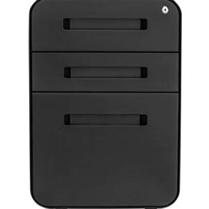 Laura Davidson Furniture Stockpile 3-Drawer File Cabinet, Commercial-Grade (Black)