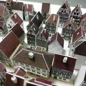 Medieval Town Building 3D Paper Puzzle Model Building for Adults 12"*9" DIY