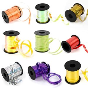 WELTOKE Curling Ribbon 24 Pack 1188 Ft Sparkly Balloon Gift Wrapping Ribbon - 12 Roll 66 Ft Each 12 Roll 33 Ft Each - for Wrapping, Crafting, Wedding, Party, Festival, Florist Flower