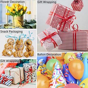 WELTOKE Curling Ribbon 24 Pack 1188 Ft Sparkly Balloon Gift Wrapping Ribbon - 12 Roll 66 Ft Each 12 Roll 33 Ft Each - for Wrapping, Crafting, Wedding, Party, Festival, Florist Flower