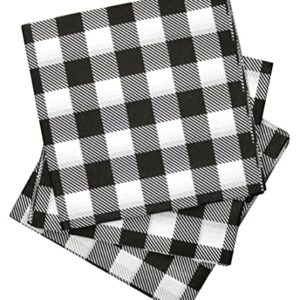 Iconikal Tissue Paper, White Buffalo Plaid, 20 x 20-Inches, 60-Sheets