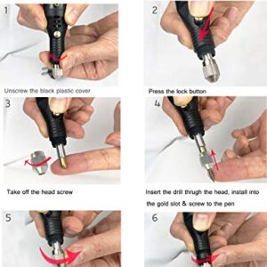 Electric Micro Pen Mini DIY Vibro Kit for Metal Glass Ceramic Plastic Wood Jewelry with Scriber Etcher