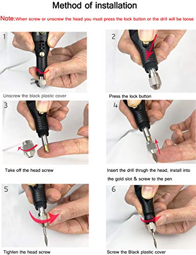 Electric Micro Pen Mini DIY Vibro Kit for Metal Glass Ceramic Plastic Wood Jewelry with Scriber Etcher