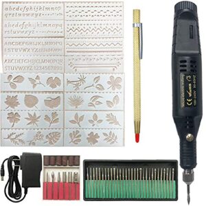 Electric Micro Pen Mini DIY Vibro Kit for Metal Glass Ceramic Plastic Wood Jewelry with Scriber Etcher