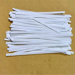 otylzto 1500pcs 4″ kraft paper twist ties for treat bags