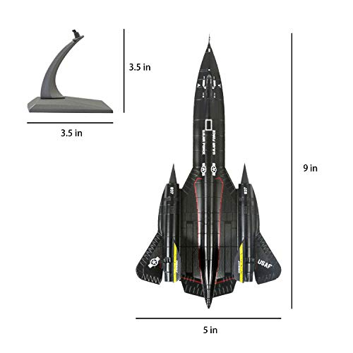 1/144 SR71 Blackbird High-altitude Reconnaissance Aircraft Metal Fighter Military Model Diecast Plane Model for Collection or Gift