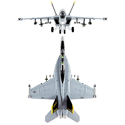 Busyflies Fighter Jet Model 1:100 F/A-18 Hornet Strike Fighter Attack Fighter Plane Model Diecast Military Model Airplane for Collection and Gift