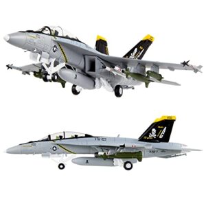 Busyflies Fighter Jet Model 1:100 F/A-18 Hornet Strike Fighter Attack Fighter Plane Model Diecast Military Model Airplane for Collection and Gift